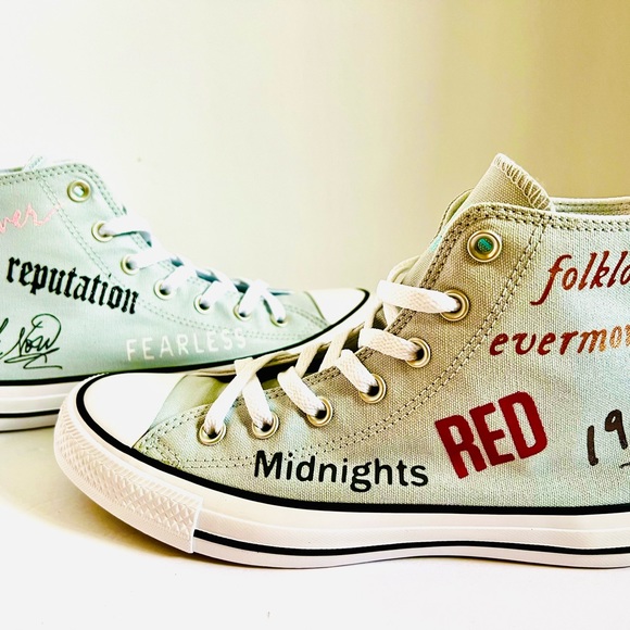 Converse | Shoes | Taylor Swift Shoes Custom Converse Album Covers ...